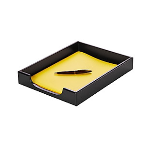 Rolodex® Wood Tones™ Letter-Size Tray, Black