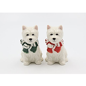 Cosmos Gifts 56579 Western Terrier Westies With Scarf Salt and Pepper Shakers