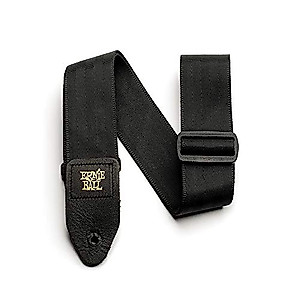 Ernie Ball Seatbelt Webbing Guitar Strap, Black (P04139)