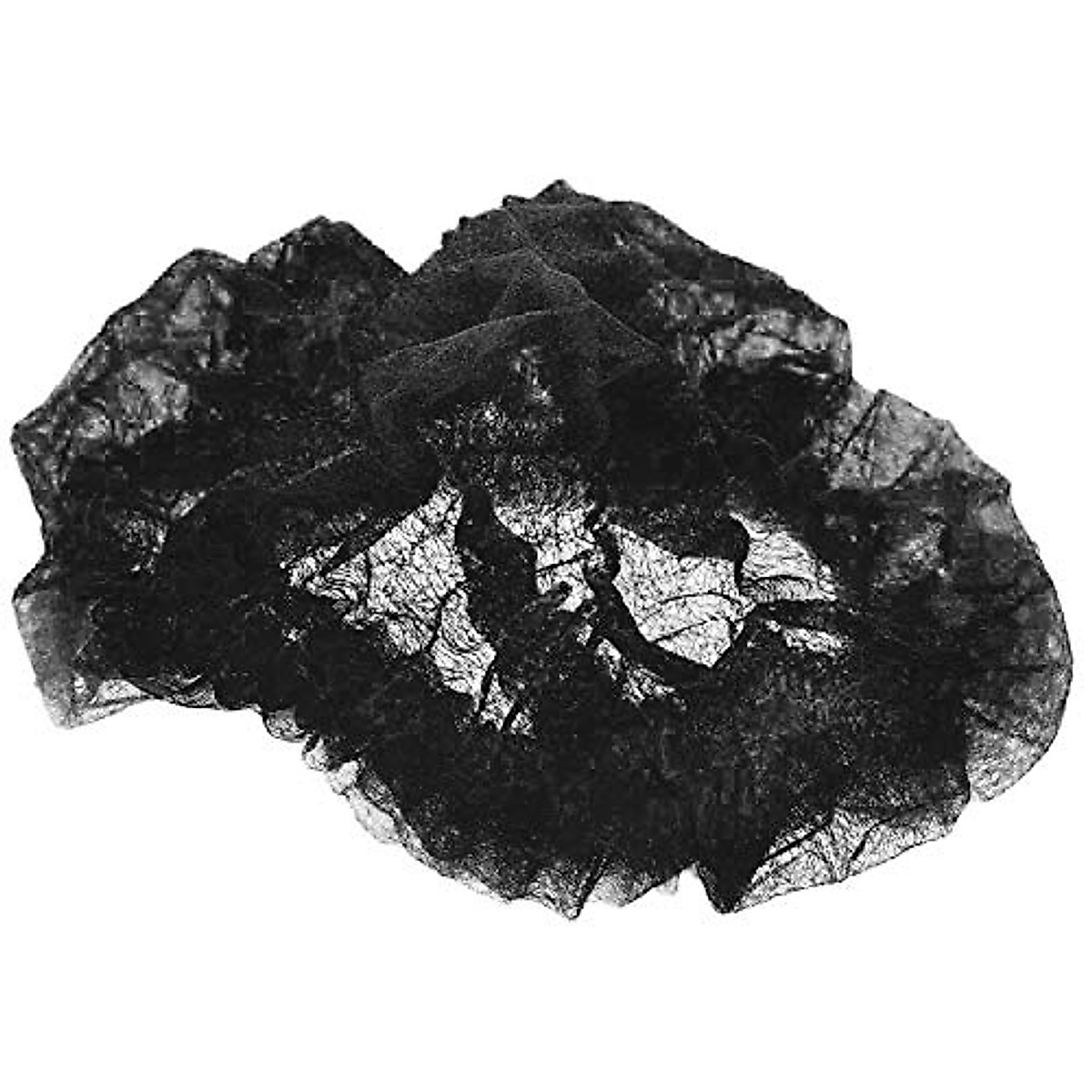 A+ DESIGN 100 Pieces Disposable Non-Woven Clip Caps Mob caps hairnets Head Cover, 21", with 6 Colors for You to Choose. (Black)