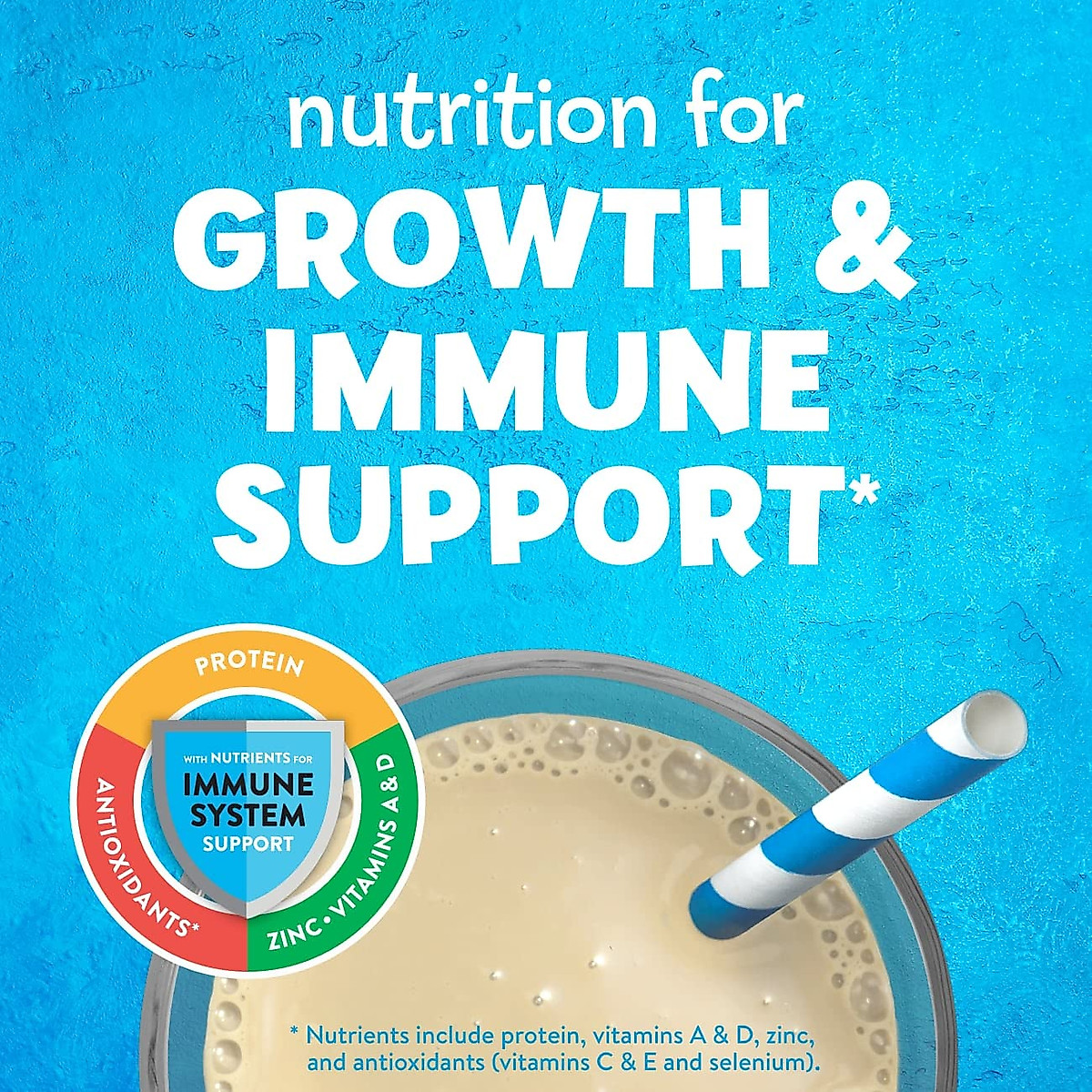 PediaSure Grow & Gain with Fiber, 3g Fiber to Support a Healthy Digestive System, Nutrients for Immune Support, Kids Nutritional Shake, DHA Omega-3, Non-GMO, Chocolate, 7.4 fl oz (Pack of 24)