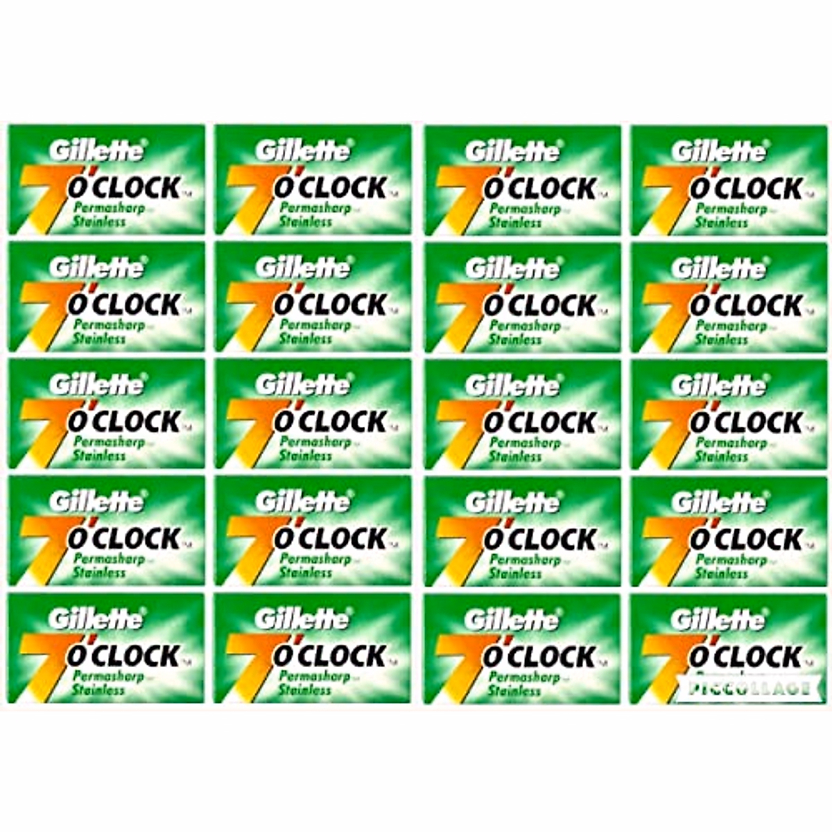 7 O'clock Super Stainless Double Edge Safety Razor Blades , 5 Count (Pack of 20)