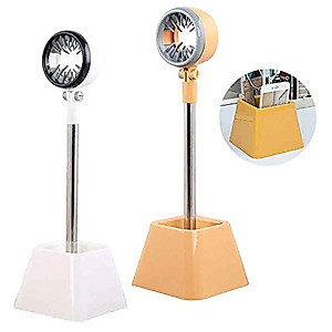 Bibabala Hands Free Hair Dryer Stand,180 Degrees Rotation Lazy Hair Dryer Holder with Non Slip Base, Suitable for Bathroom, Vanity, Makeup Room Countertop(Creamy White)