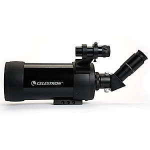 Celestron – MAK 90mm Angled Spotting Scope – Maksutov Spotting Scope – Great for Long Range Viewing – 39x Magnification with 32mm Eyepiece – Multi-coated Optics – Rubber Armored