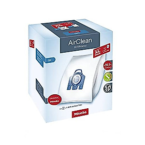 Miele Allergy XL Pack AirClean 3D GN Vacuum Cleaner Bags, 8 x Bags, 1 x Hepa Filter