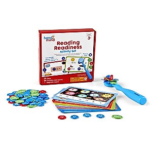 hand2mind Reading Readiness Activity Set, Magnetic Wands and Chip Set, Learn to Spell for Kids, Spelling Toys, CVC Words for Kindergarten, Learning Letters, Science of Reading Manipulatives