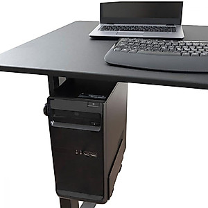Stand Up Desk Store Adjustable CPU Desktop Computer Tower Holder Under Desk Mount