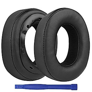 MDR-HW700 Ear Pads, Replacement Protein Leather Earpads Memory Foam Ear Cushions Repair Parts for Sony MDR-HW700 MDR-HW700DS MDR HW700 HW700DS Headphones - Black