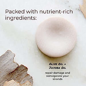 Suds & Co. Solid Conditioner Bar, Zero Waste Conditioner, Natural Conditioner For Hair, Sustainable, Eco-Friendly Hair Care – Driftwood, 1.7 Ounce