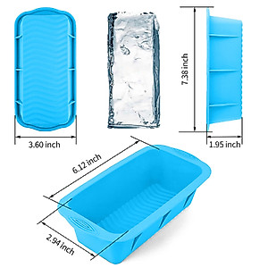 Extra Large Ice Block Mold for Ice Bath, 4 Pack 9.4lb Big Ice Cube Molds, Silicone Ice Bath Accessories Water Chiller for Cold Plunge or Coolers