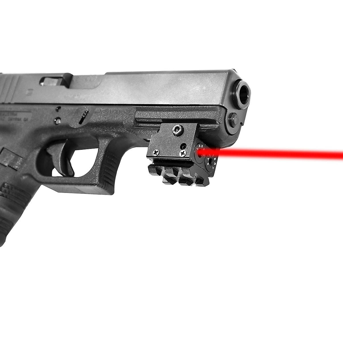 trinity red dot sight for glock gen 3 4 full size compact 17 19 20 21 22 23 31 home defense tactical picatinny weaver Mount adapter base Class IIIa 635nM Less Than 5mW