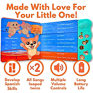 Spanish Baby Books Vol. 2, Bilingual Baby Books, Spanish Books for Kids 1-3, Cuentos Infantiles En Español, Learn Spanish Books for Kids & Children, Spanish Baby Books 0-6 Months, Libros para Bebes