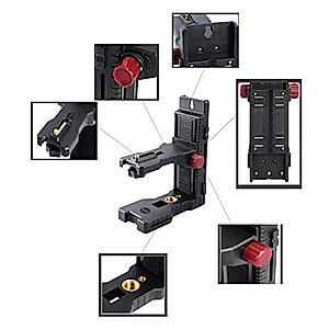 Firecore Laser Level Magnetic Bracket L-shape Adjustable 1/4" and 5/8" Mount Adapter Line Laser Positioning Base-FLM60A