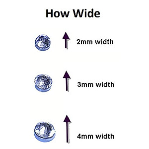 DesignedDazzle Small 2mm Height Magnetic Nose Stud