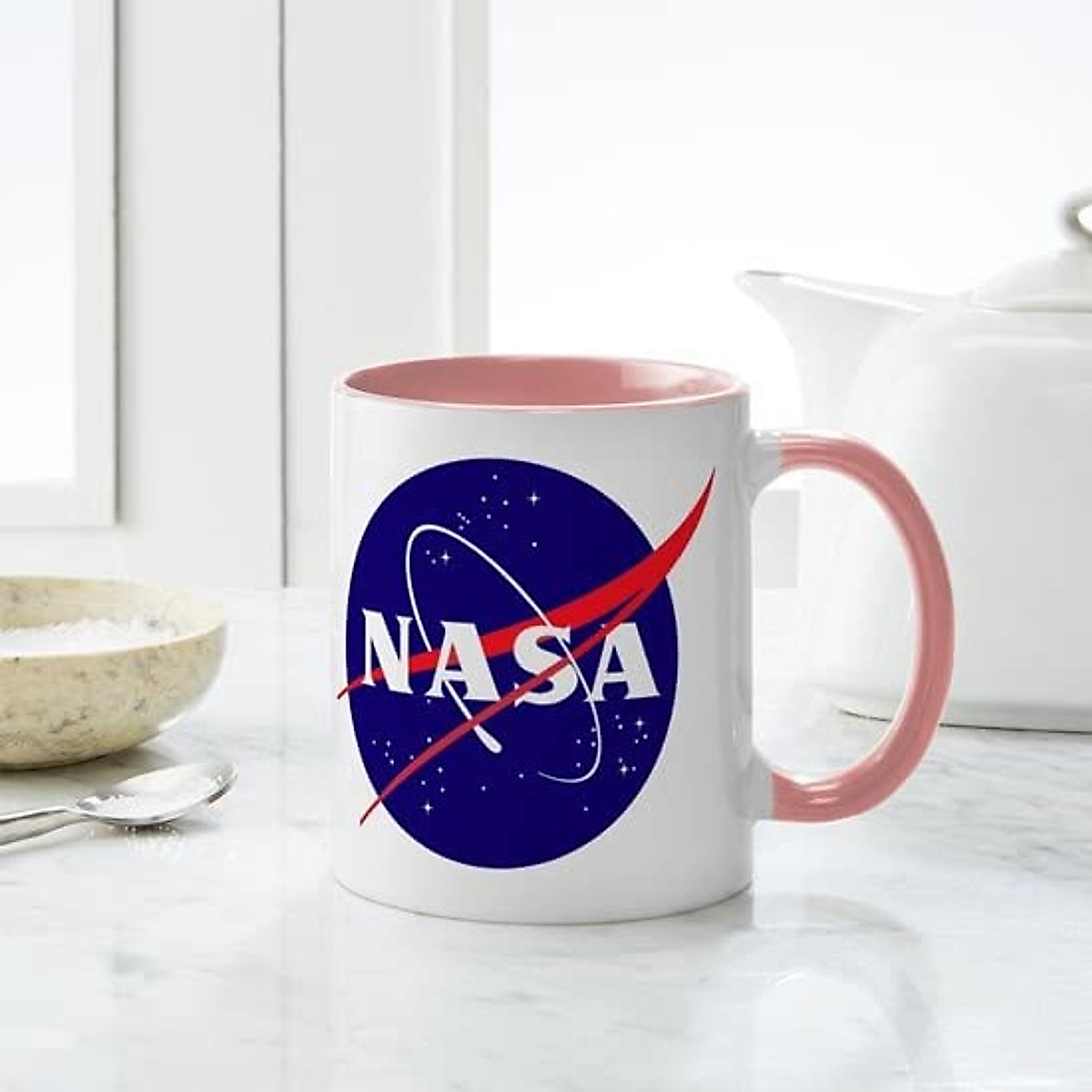 CafePress NASA Meatball Logo Mug Ceramic Coffee Mug, Tea Cup 11 oz