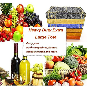 3PCS 12oz Canvas Grocery Shopping Bags 17.7 X 13.4 X 6.3 Inches Reusable Blank Cotton Canvas Totes Washable Foldable Eco-friendly Craft Canvas Bag White