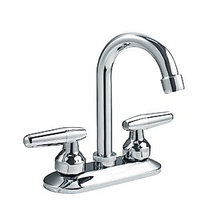 SOLVEX 2 Handle Bathroom Faucet 4 Inch Centerset Bathroom Sink Faucet,3 Hole Bathroom Faucet Chrome,Bathroom Basin Faucet with Deck Mounted Lever Handle,SP-40046