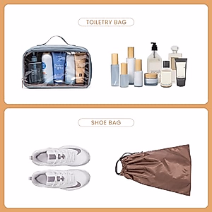 LOVEVOOK Travel Duffle Bag, Weekender Bag for Women with Toiletry Bag Shoe Bag, Carry on Overnight Bag with Laptop Compartment, Gym Duffel Bag with Wet Pocket, Hospital Bag for Labor and Delivery