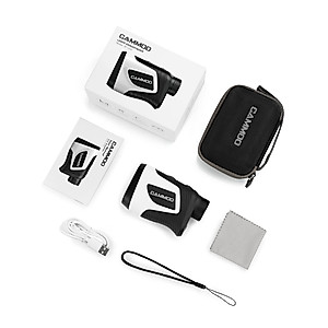 CAMMOO Golf Hunting Rangefinder with Slope, 1100Y Range Finder Golfing with 5 Mode, 6X Magnification, USB Charging, Clear&Accurate Measurement,Vibration Alert, for Hunting,Golfing, Measurement - M1000