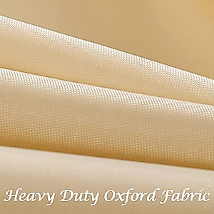 Cozzka Patio Cool Bar Side Table Cover for Keter 7.5 Gallon Cool Bar Waterproof Patio Cooler Bar End Table Cover for small Outdoor Side Tables (Round, 21" Dia x 23" H), Beige