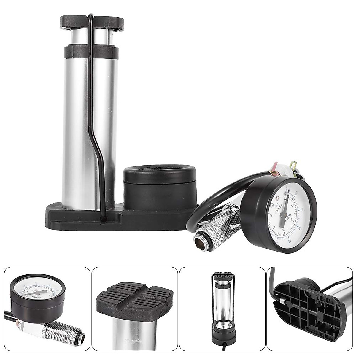 753 Water Leakage Tester, Double Barometer Air Pressure Guage for Computer Water Cooling System, Computer Water Cooling System Water Tank Leak Test Detector