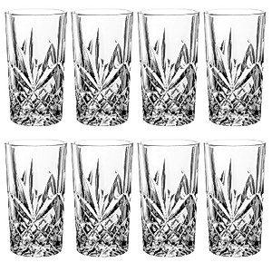 Whisky Glasses Set 12 oz,Liqueur Spirits Glasses Snifters Round Clear Drinking Glass,Rock Glasses,Old Fashioned Cocktails Glasses Bourbon Glasses for Restaurants,Bars,Water Cups Vodka Cups 8 Pack