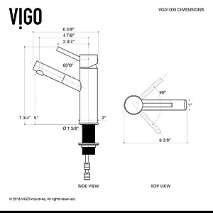 VIGO Noma 7.75 inch H Single Hole Single Handle Bathroom Faucet in Brushed Nickel - Bathroom Sink Faucet VG01009BN