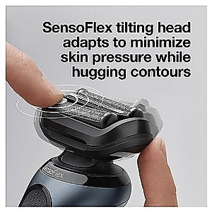 Braun Series 6 6046cs Electric Razor for Men, Wet & Dry, Electric Razor, Rechargeable, Cordless Foil Shaver with Charging Stand, Travel Case and Precision Trimmer, Black