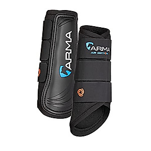 Shires ARMA Air Motion Brushing Boots (Black, Full)