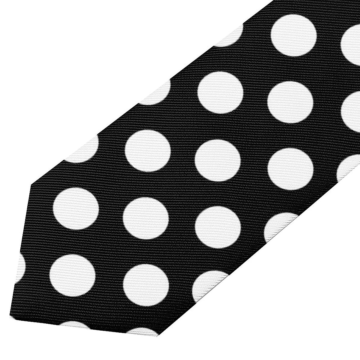 YEAHSPACE Polka Dot Tie Black And White Necktie Men's Ties for Wedding Prom Uniform-polka dot black and white (13), One Size