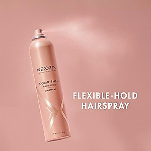 Nexxus Flexible Hold Hairspray Comb Thru for a Lightweight, Brushable Hold, with StyleProtect Technology 10 oz