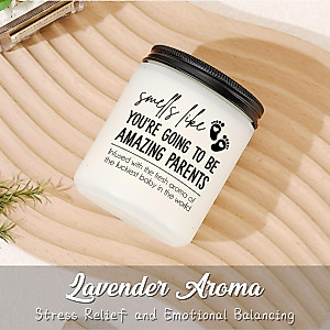 New Parents Gifts for Couples New Mom Gifts New Dad Gifts Pregnancy Gifts for Expecting Mom Gender Reveal Gifts Expecting Parents to Be Unique Gifts Scented Candles Lavender