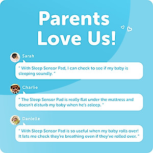 CuboAi Sleep Sensor Pad - Real-Time Baby Micro Ｍovement Tracking & Motion Detection with Proactive AI Baby Safety Alerts, Non-Contact | Must be Paired with Cubo Ai Plus Smart Baby Monitor