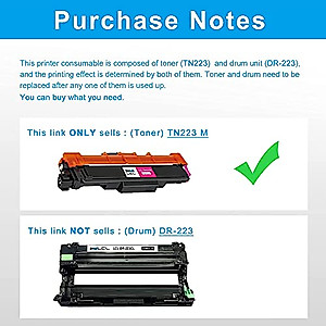 LCL Compatible Toner Cartridge Replacement for Brother TN223 TN-223 TN223M TN-223M HL-L3210CW HL-L3230CDW HL-L3270CDW HL-L3290CDW MFC-L3710CW MFC-L3750CDW MFC-L3770CD HL-L3230CDN (1-Pack Magenta)