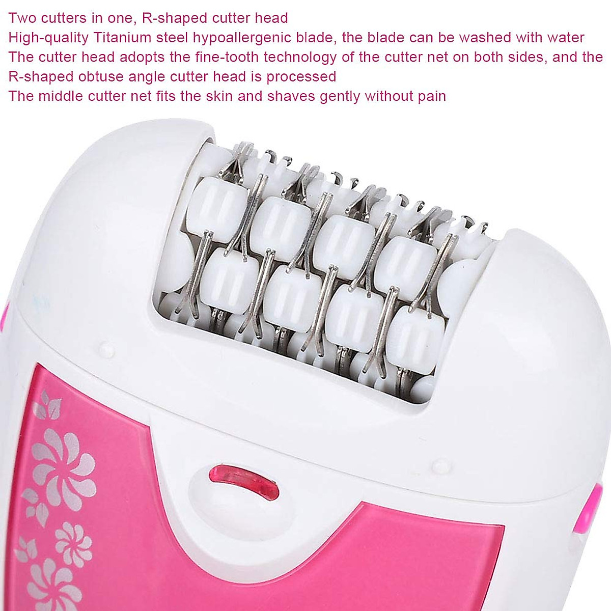 Electric Razors for Women, Womens Electric Shaver, , Razors for Women Sensitive Skin Bikini Legs Armpit Face Portable Female Hair Removal Machine Low Noise Hair Removal Tool