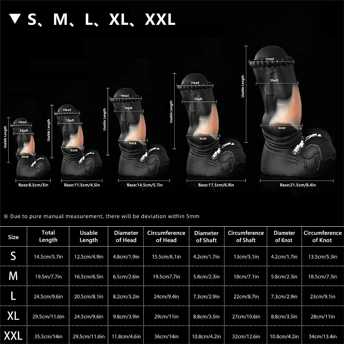 Jovatnana 14" x 4.2" Wide Realistic Dildo「Ranger」Anal Plug Big Sex Harness Dildo Silicone Suction Cup Dildo for Female Sex Toys Male Dildo juguete Sexual Adult Sex Toy, XXL…