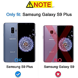 【 2-PACK】Coolpow Designed for Samsung Galaxy S9 Plus Screen Protector, Case Friendly, Anti-Bubble, 3D Curved Coverage, Samsung S9 Plus Screen Protector Tempered Glass Cell Phone Film.【NOTE:Not for S9】