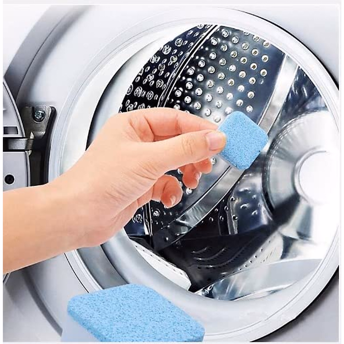 SainaHome Washing Machine Cleaner Tablet- Cleaning Tablets For HE Front Loader & Top Load Washer -12 Pack Economy Supply