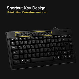 Multimedia Keyboard Wired Silent Keyboard Waterproof Gaming Keyboard for Laptop PC USB Keyboard