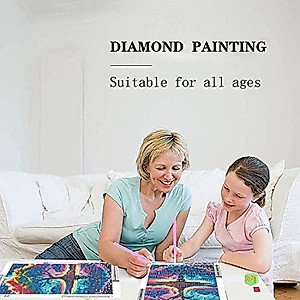 LWZAYS Diamond Painting Kits for Adults,5D DIY Full Drill Round Art Gems Vertical Diamond Art Perfect for Home Wall Decor 12x16 Inch/30 * 40cm