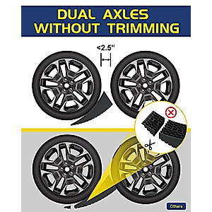 TGBOX RV Leveling Blocks Ramp Kit, 2 Packs Camper Leveler System for Travel with Two Chocks, 2 Anti-Slip Mats, 1T Bubble Level and Carry Bag, Up to 35000 LBS, Easier & Faster to Level Camper-Yellow