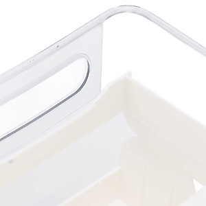 TOPINCN Food Can Dispenser Storage Rack Organizer 2 Tier Soda Can Rack Beverage Can Can Storage Holder Can Holder for Pantry Refrigerator (White)