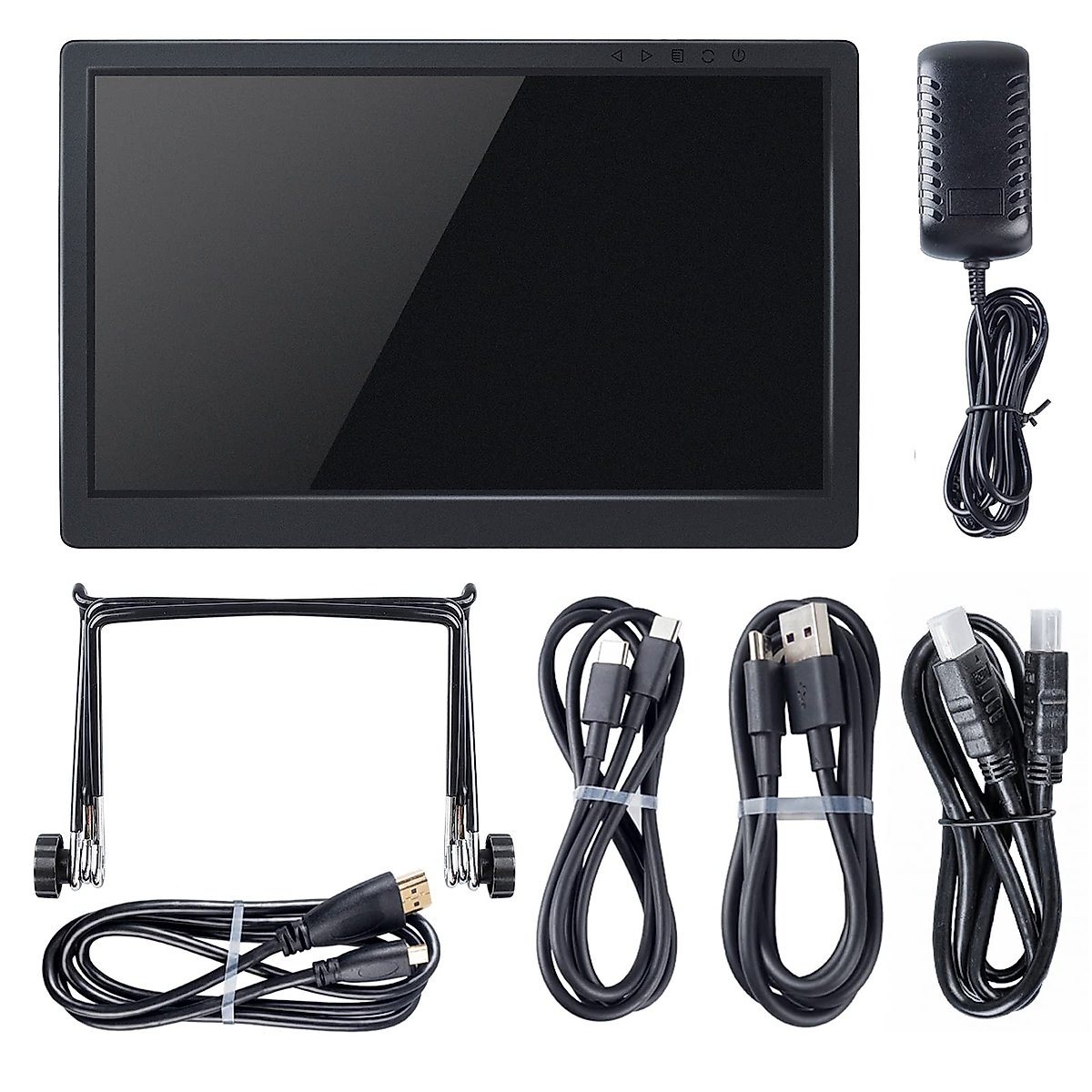 SunFounder 13.3 Inch Display IPS Portable Screen for Raspberry Pi, 2 HDMI Monitor 1920x1080 Gaming Monitor for Ps4 Raspberry Pi WiiU Xbox 360 Windows 7/8/10