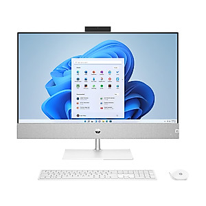 HP Pavilion 27 All-in-One Desktop 1TB SSD 64GB RAM (Intel Core 13th Generation i7-13700K Processor - 3.40GHz Turbo Boost to 5.40GHz, 1 TB SSD, 64 GB RAM, 27-inch FullHD, Win 11) PC Computer