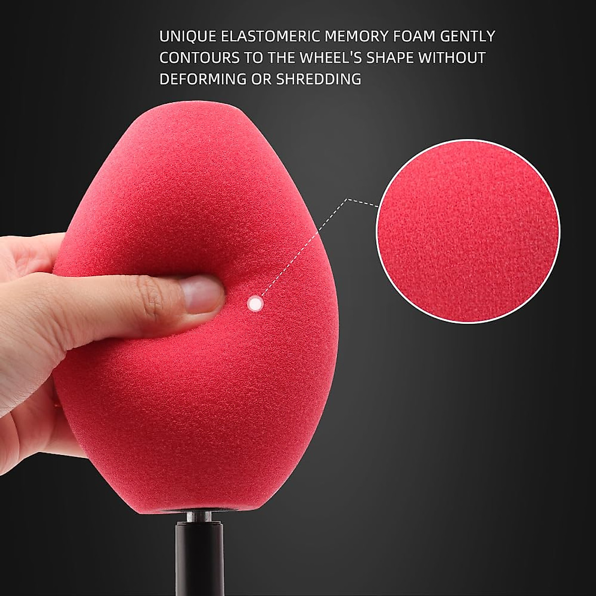 SPTA Wheel Rims Polisher, Polishing Ball, Polishing Cone, Metal Wheel Polishing Tool, Ball Buster Wheel and Rim Polisher System Attaches to Standard Household Drill