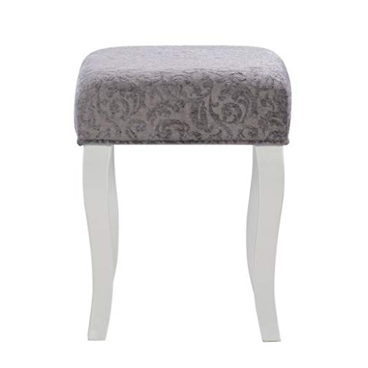 Linon Silver Harper Vanity Set, 32" W x 18" D x 46.75" H