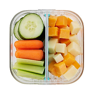 PackIt Mod Snack Food Storage Container, 2-3/4"H x 5"W x 5"D, Clear/Gray