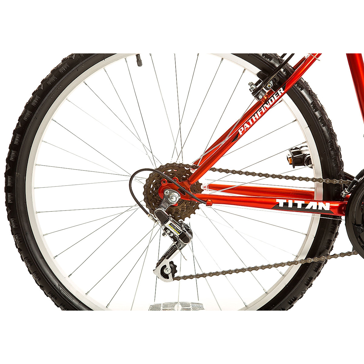 Titan Pathfinder Ladies 18-Speed All Terrain Mountain Bike with Front Shock Suspension