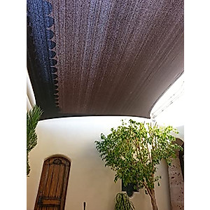 Shatex 90% 8x12ft Sun Shade Fabric for Pergola Cover Porch Vertical Screen, Black