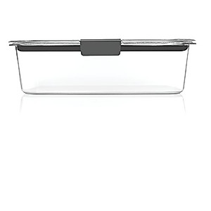 Rubbermaid Brilliance Food Storage Container, Large, 9.6 Cup, Clear 2024351